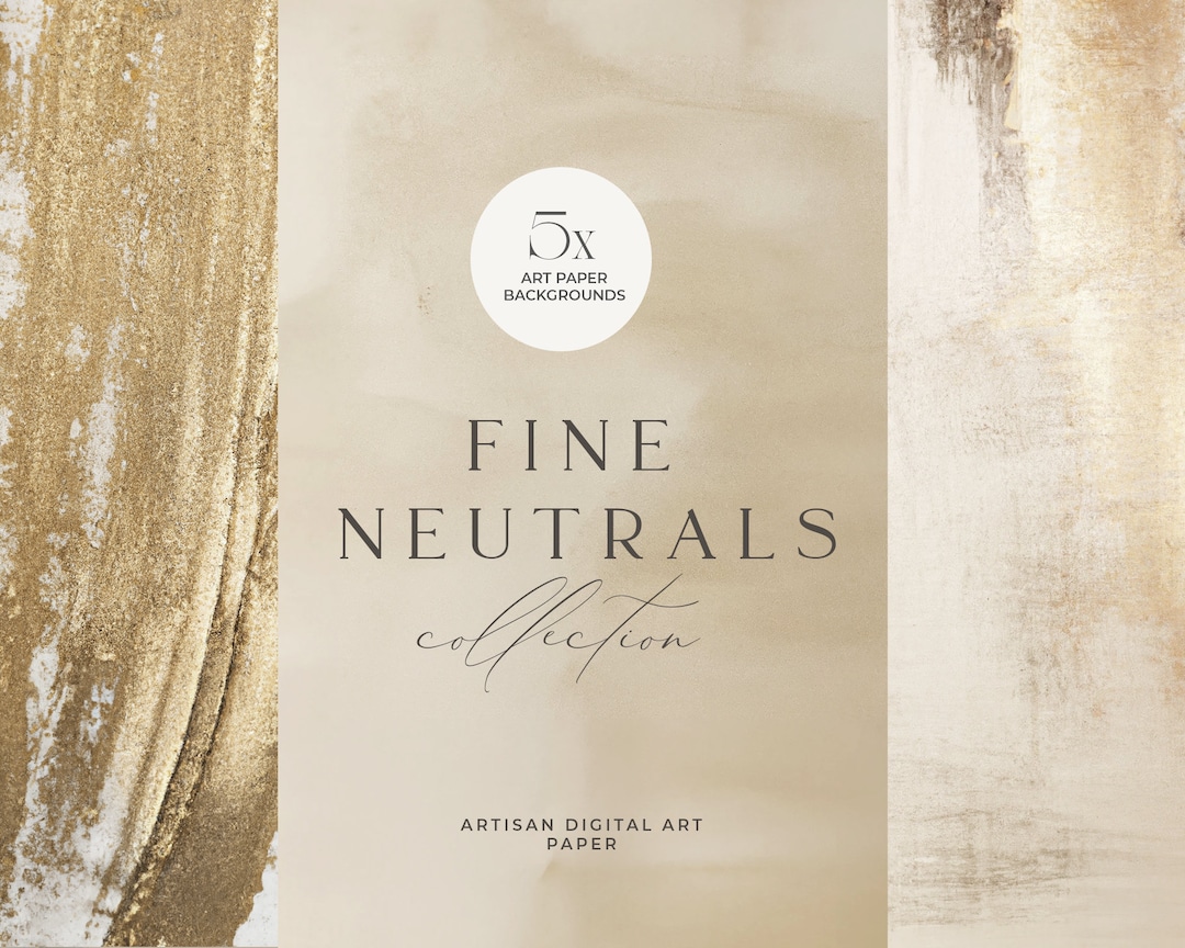 Modern Neutral and Gold Background - Beige and Gold Texture - Abstract ...