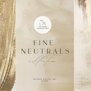 Modern Neutral and Gold Background - Beige and Gold Texture - Abstract ...