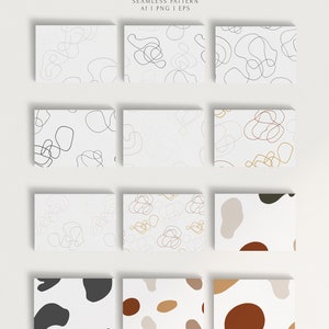 Abstract Clip Art, One Line Clip Art, Abstract Artistic Shapes, Organic ...