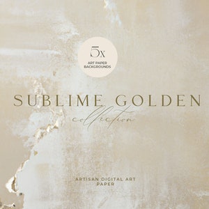 Modern Neutral and Gold Background - Beige and Gold Texture - Abstract ...