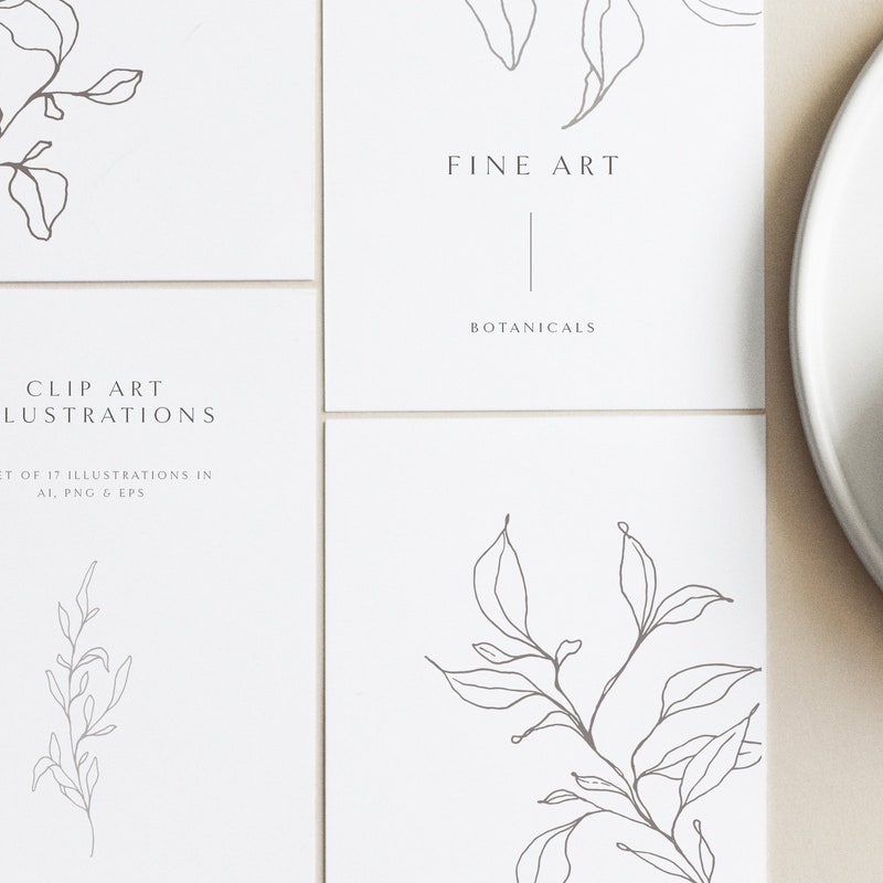 Botanical Clip Art - Etsy