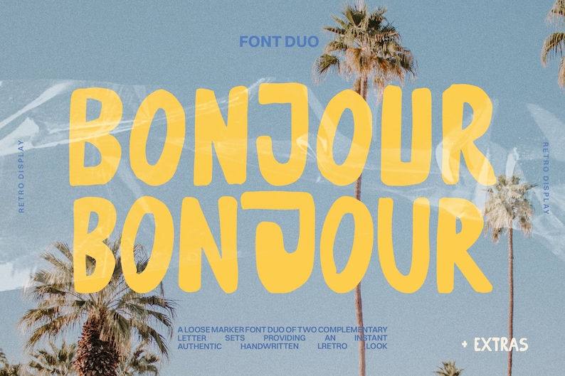 Hand Lettered Font Duo Handmade Font Handmade Brush Font - Etsy