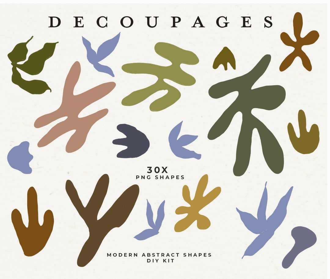 Abstract Shapes Clip Art Papiers Découpes Clip Art DIY Poster Creator ...