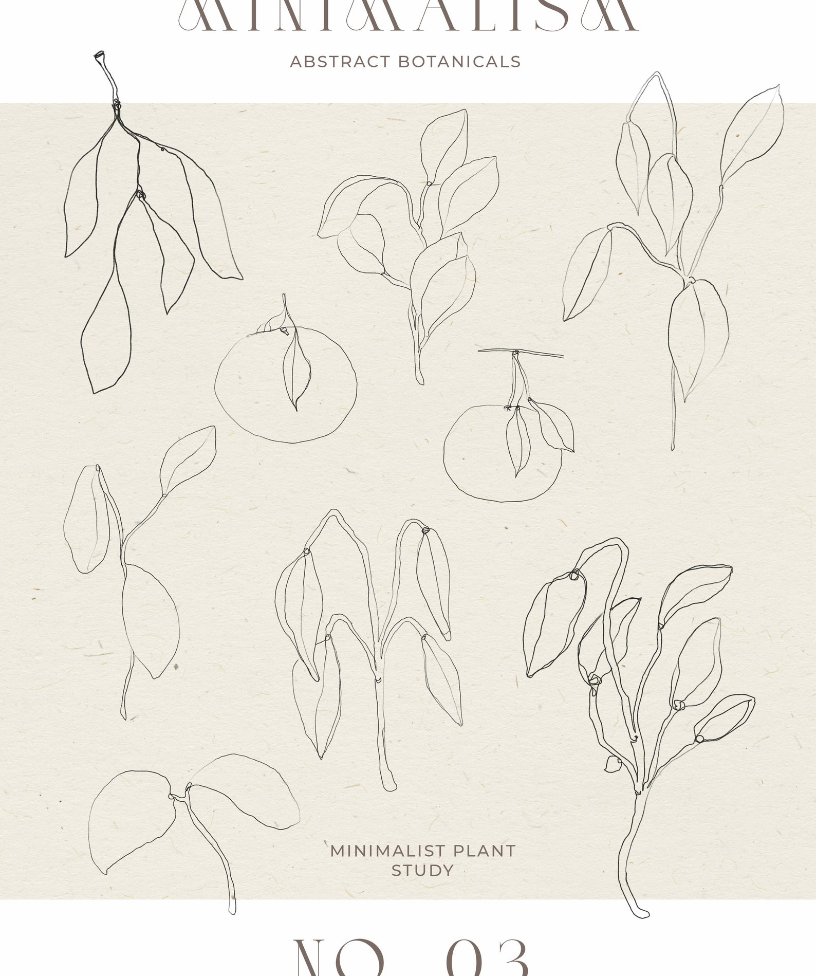 Fine Art Botanical Clip Art Hand Painted Abstract Floral | Etsy