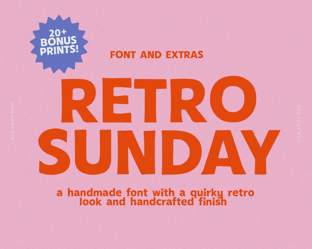 Handmade Sans Serif Font, Bold Font, Retro Font, Modern Handmade Font ...