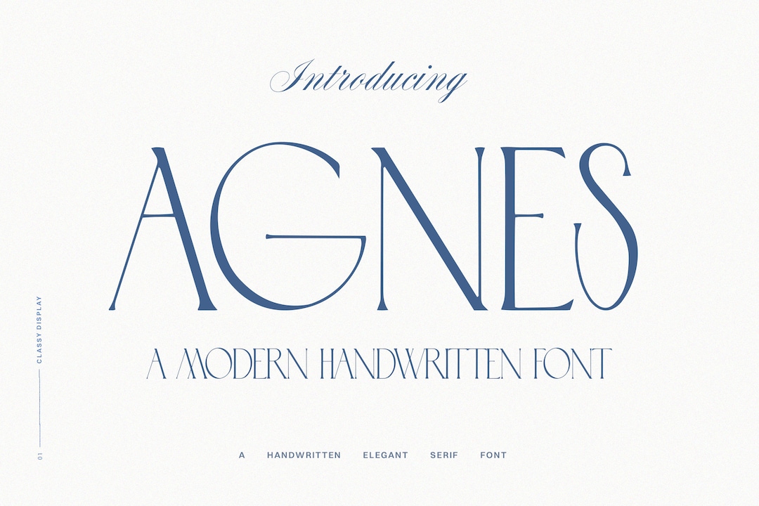 Hand Lettered Font, Handmade Font, Handmade Serif Font, Elegant Hand ...