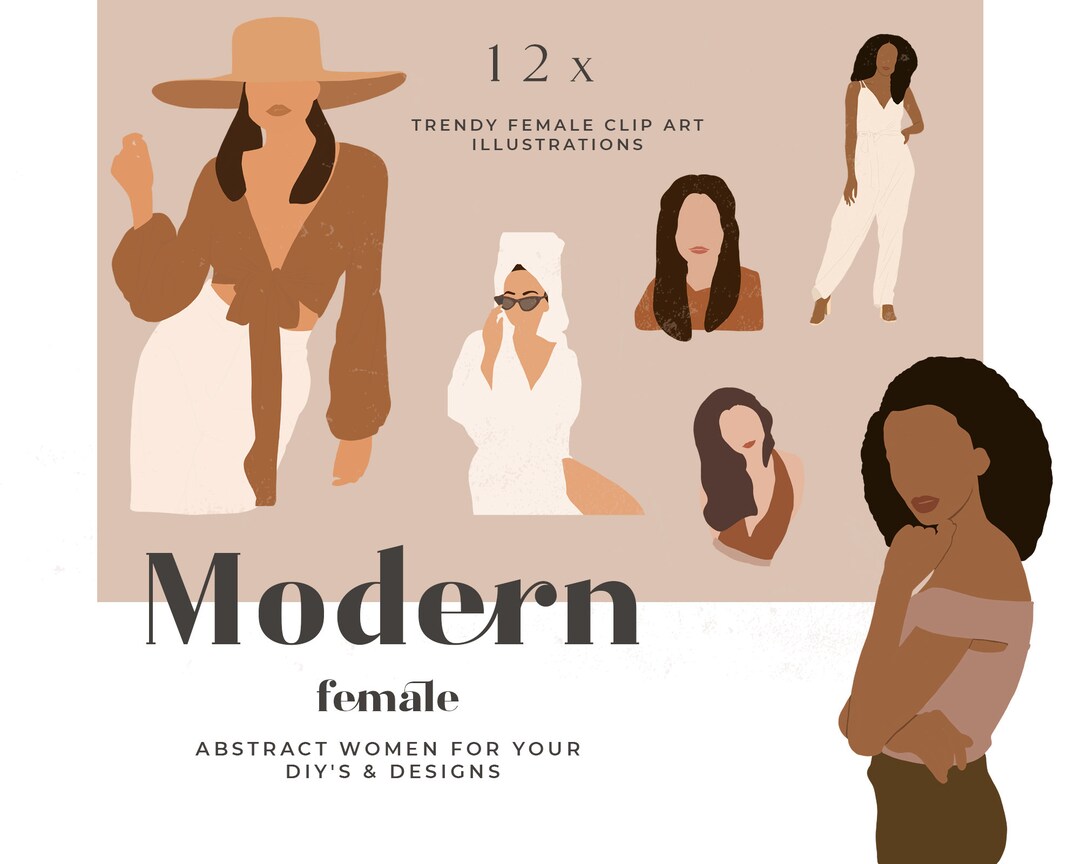 Abstract Women Illustration, Abstract Female, Feminine Illustration ...