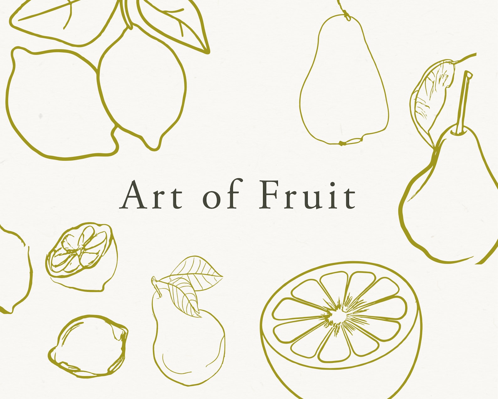 Modern Abstract Fruit Clip Art Abstract Fruit PNG Abstract Fruit Line ...