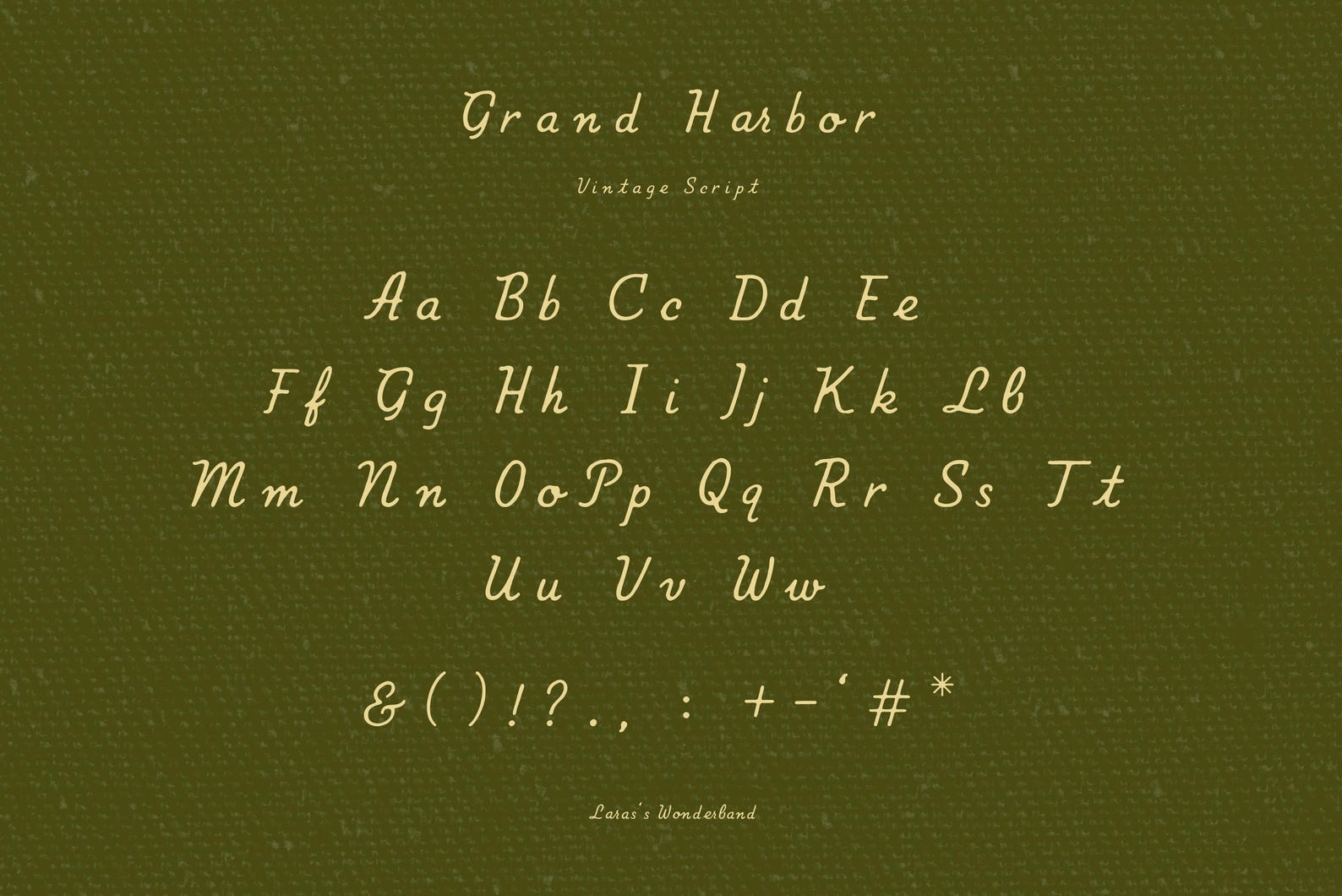 Hand Lettered Font, Handwritten Vintage Font Duo, Handmade Font Pairing ...