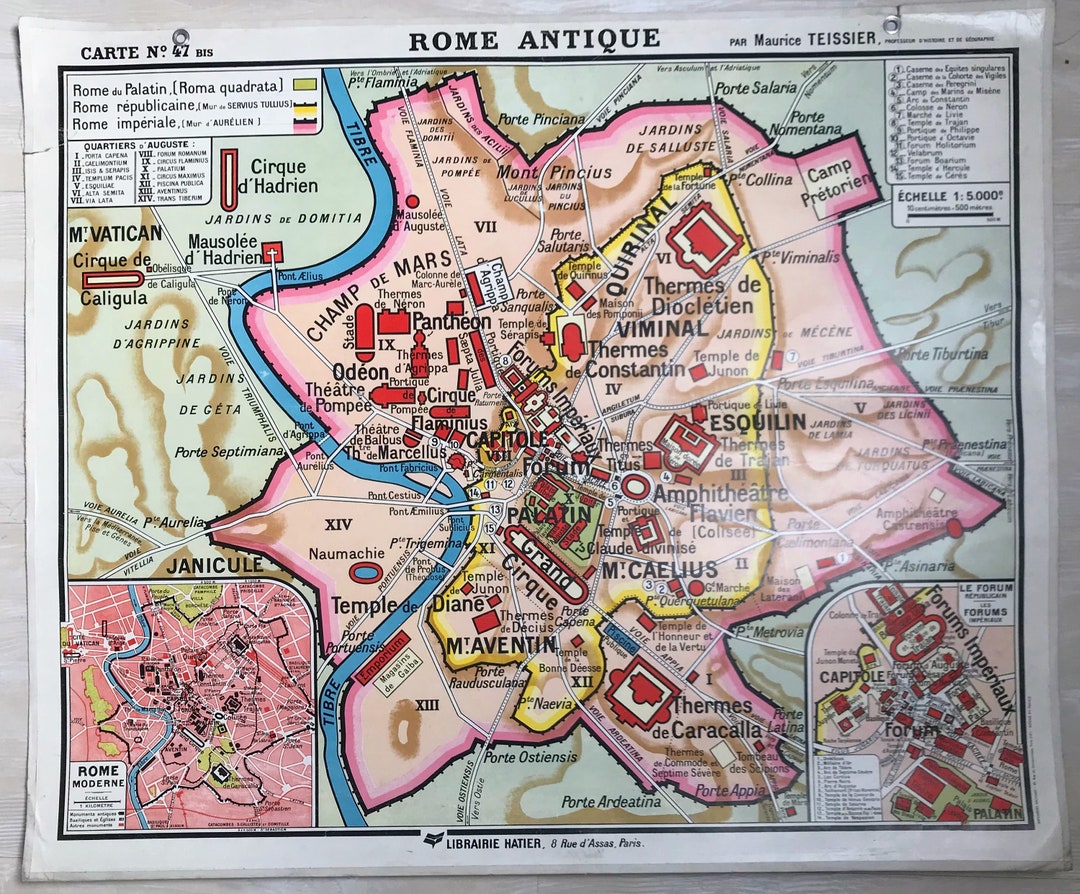 Roman Gaul Ancient Rome / Roman Gaul Ancient Rome Old Map - Etsy
