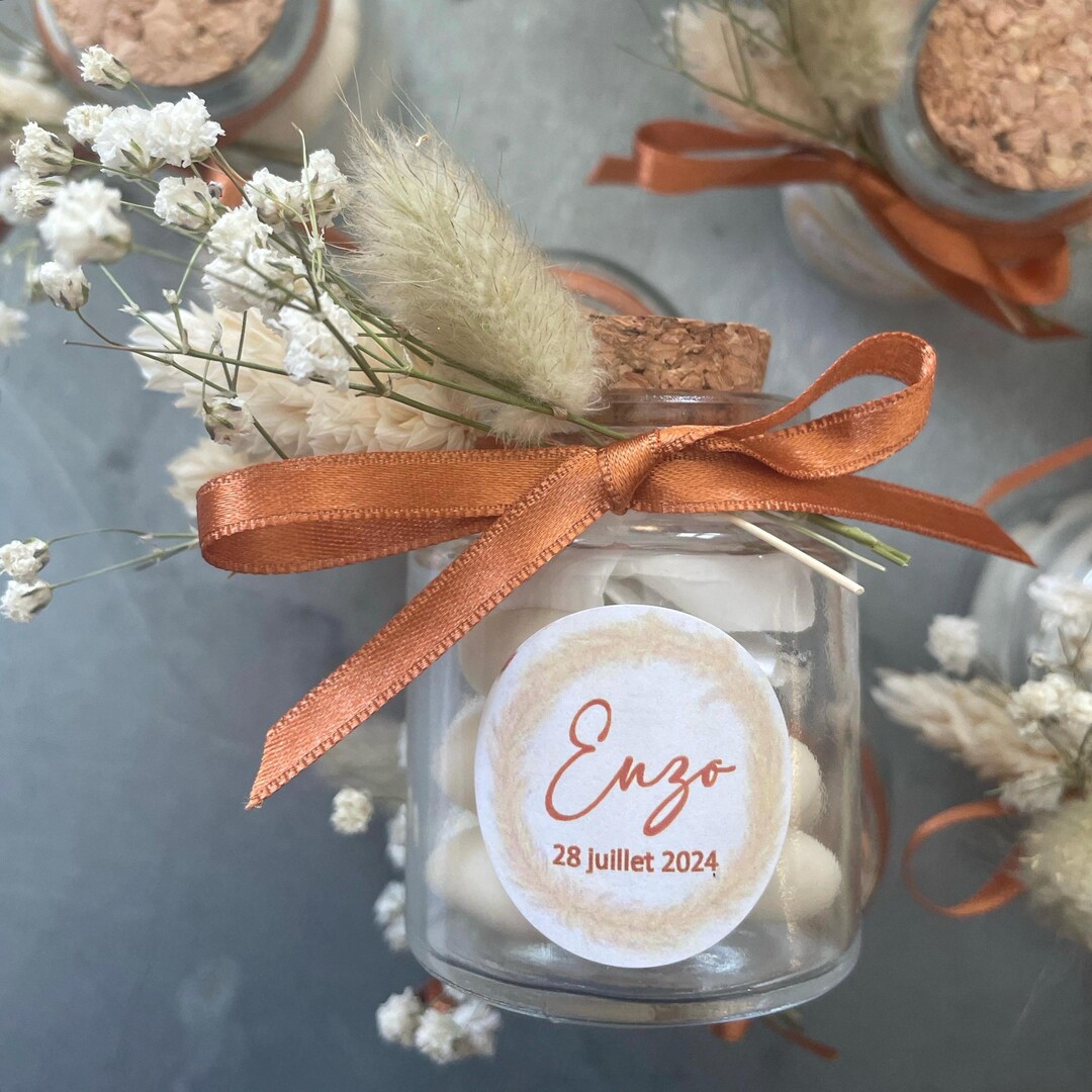 Pot of Terracotta Sugared Almonds Dried Flowers Pampa - Etsy