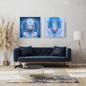 Divine Wall Art ''inner-outer Worlds'', Print on 3d Canvas, High ...