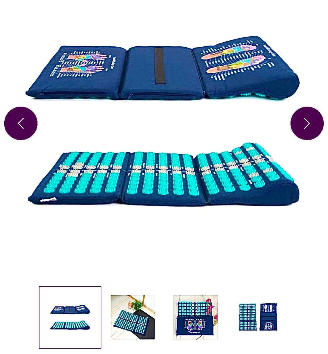 Shaktimat Acupressure Mat Blue Original Level, Organic Cotton Incl ...