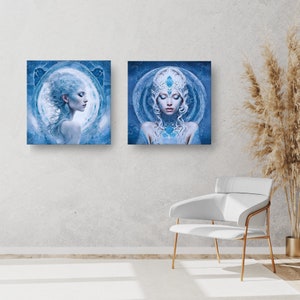 Divine Wall Art ''inner-outer Worlds'', Print on 3d Canvas, High ...