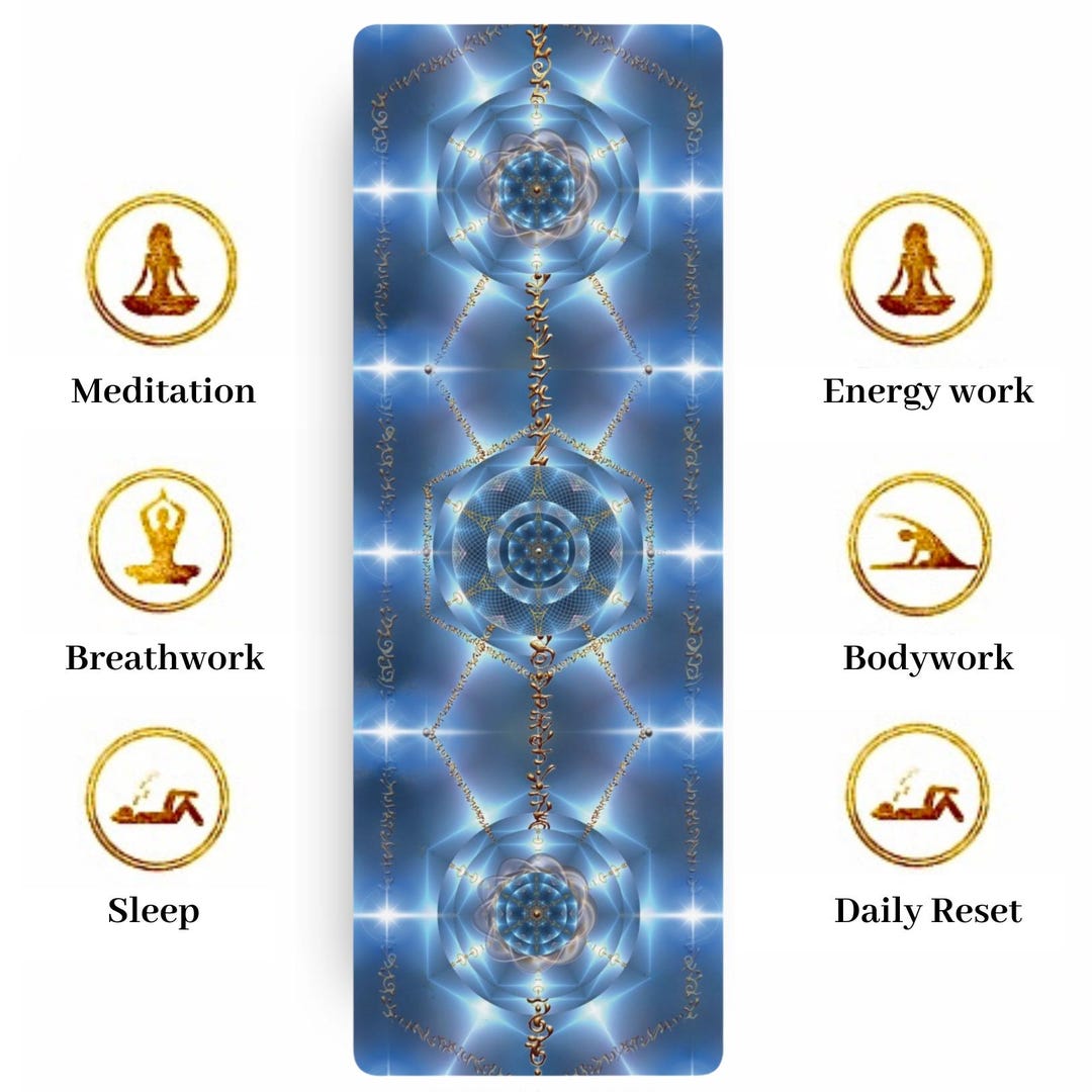 Yoga Mat, ''stargate'' Alignment Mat Incl With Strap, Healing Pod at ...