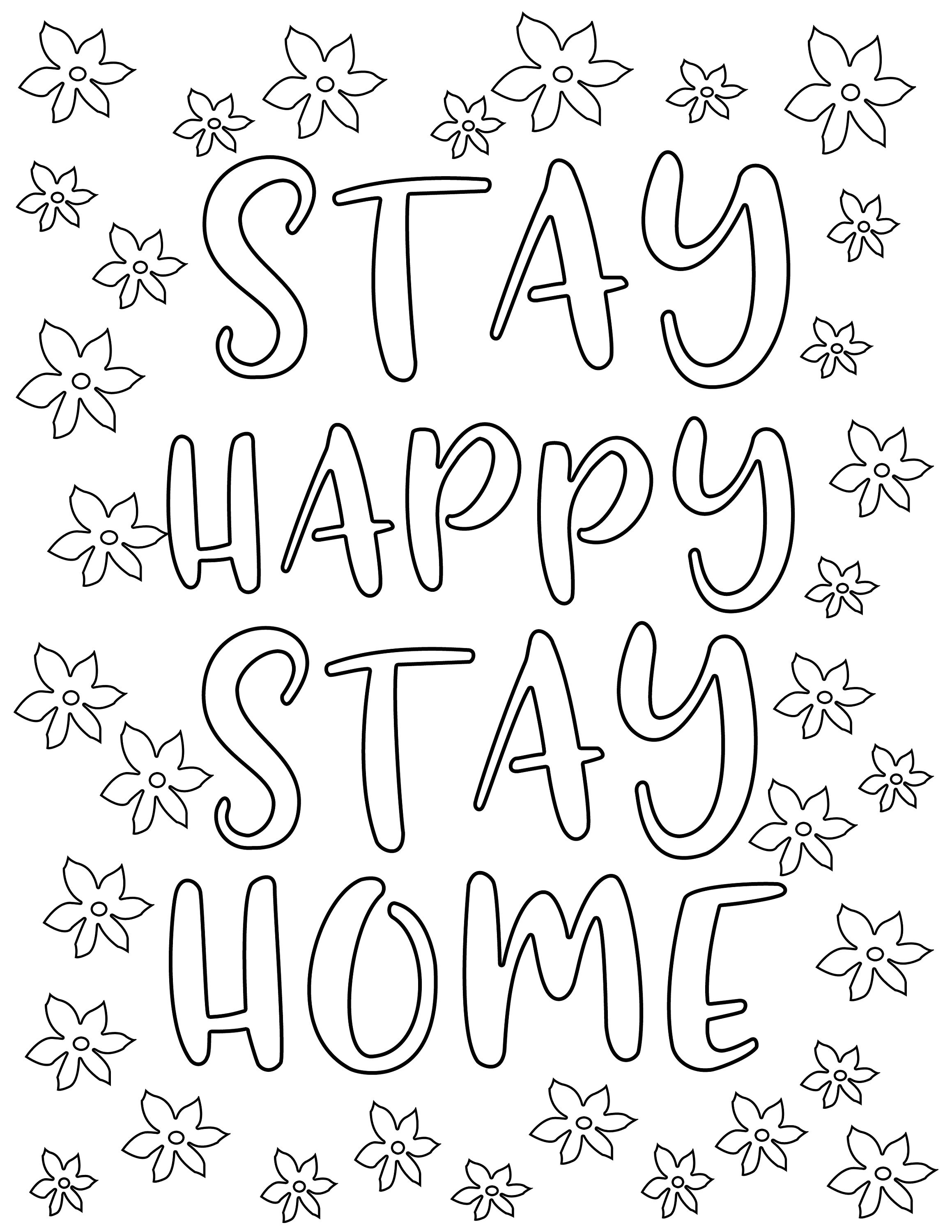 Stay Safe Coloring Pages, Quarantine Cards, Stay Safe Coloring Pages ...