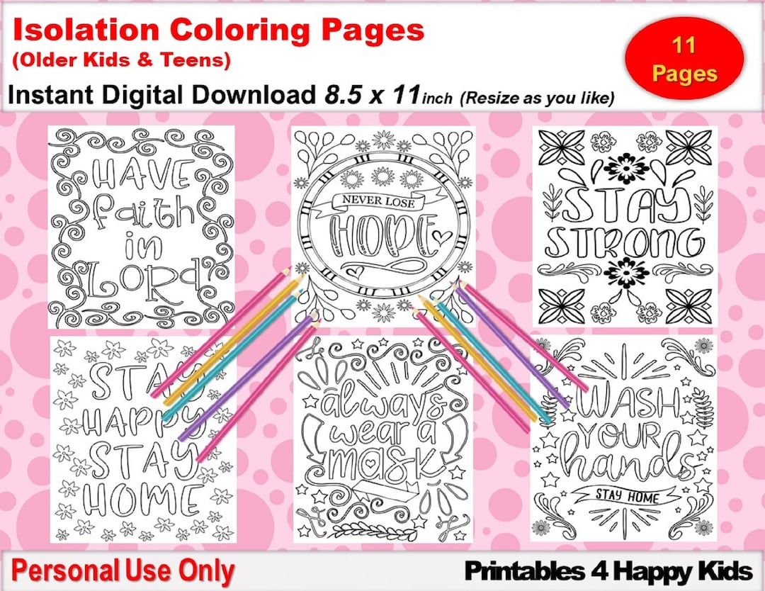 Stay Safe Coloring Pages, Quarantine Cards, Stay Safe Coloring Pages ...