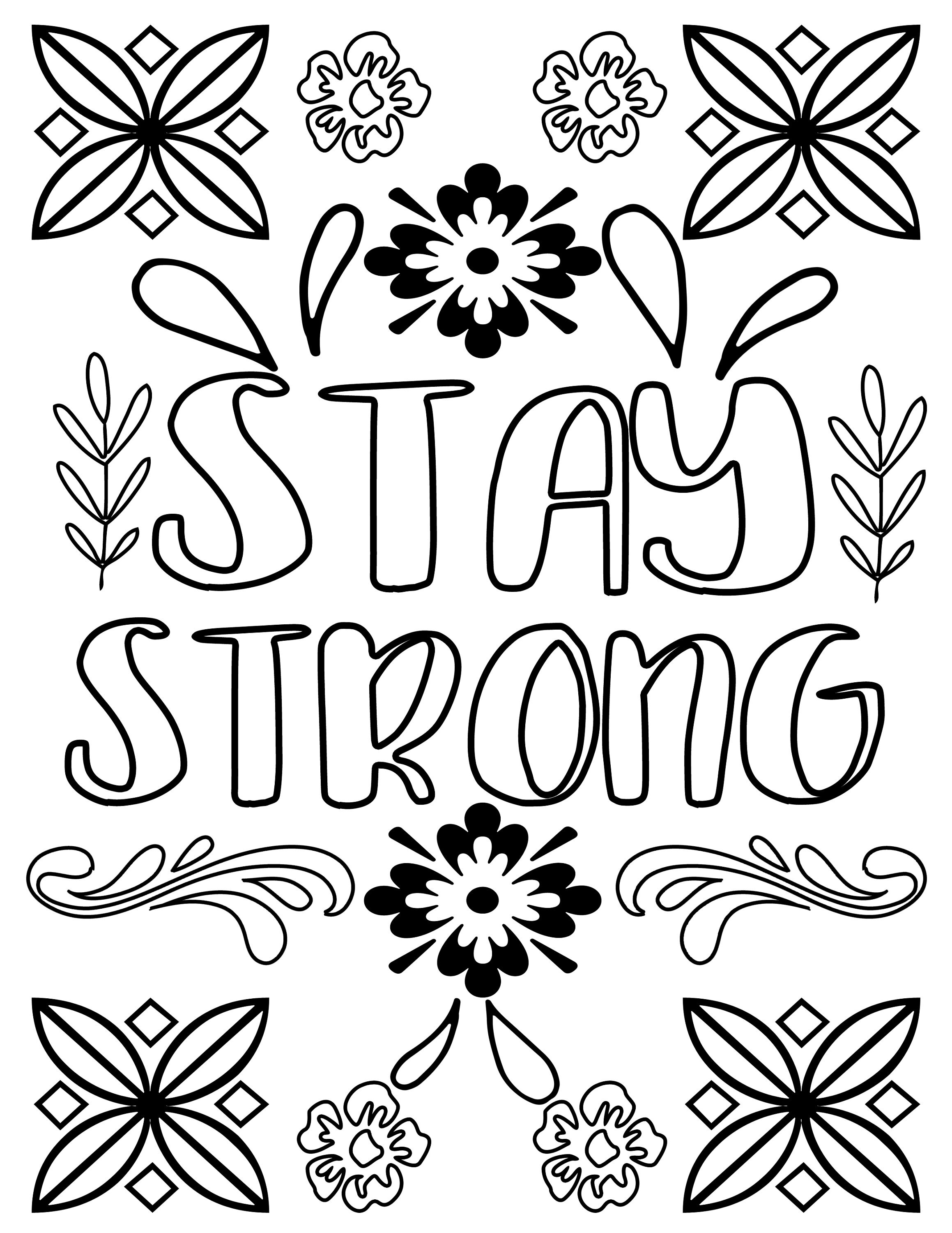Stay Safe Coloring Pages, Quarantine Cards, Stay Safe Coloring Pages ...
