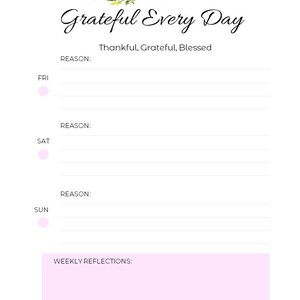 Positive Affirmation Journal Template, Gratitude Journal Pages ...