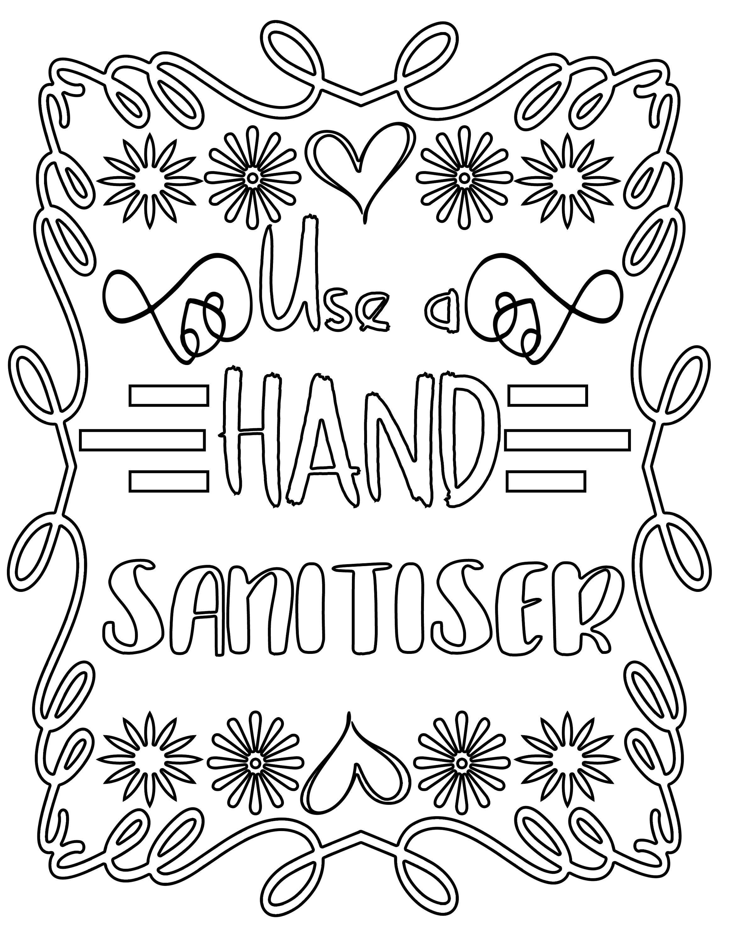 Stay Safe Coloring Pages, Quarantine Cards, Stay Safe Coloring Pages ...