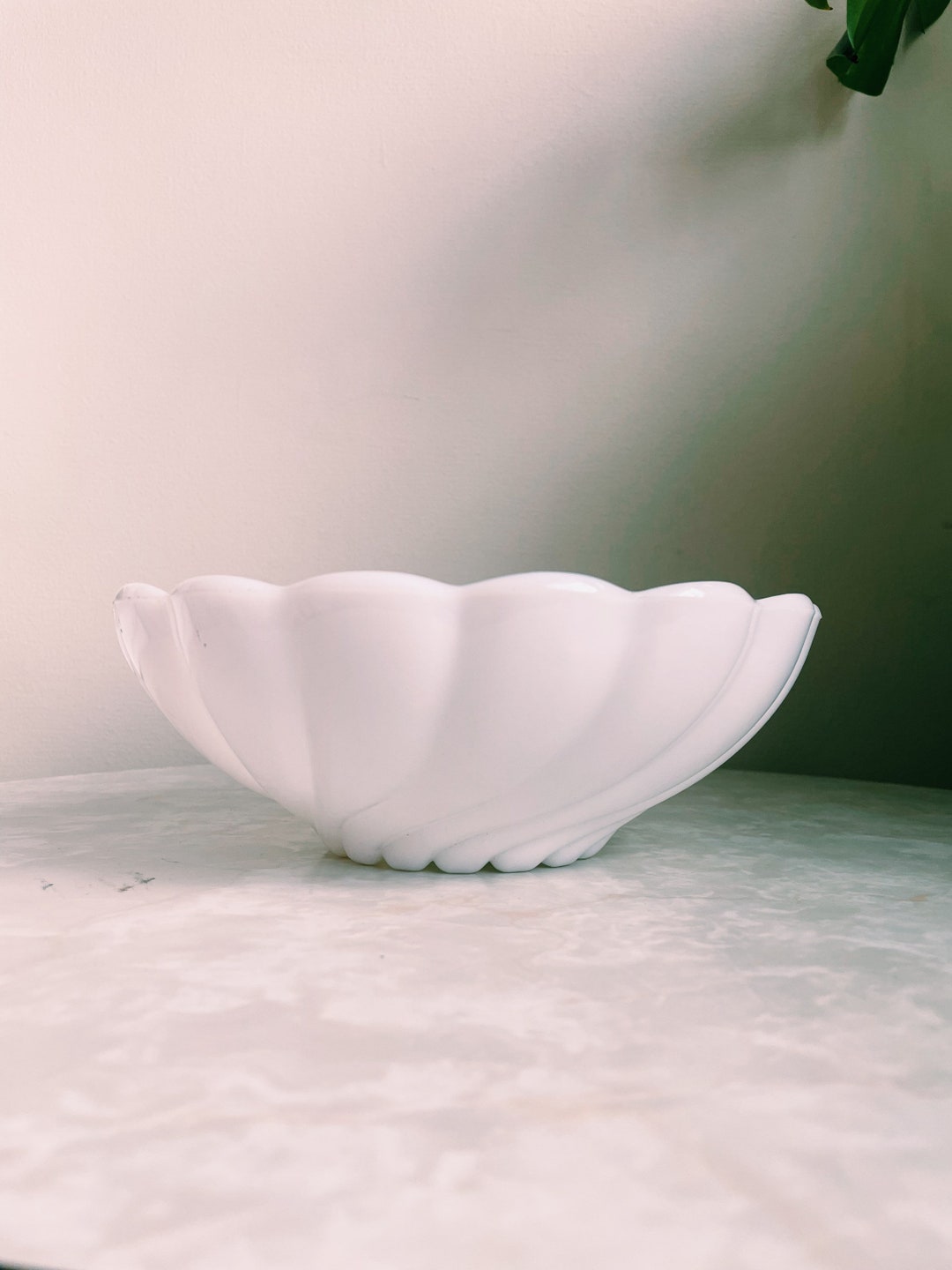 Vintage Scallop Bowl Thrifted From California - Etsy