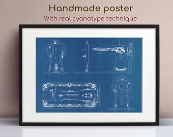 Singer Sewing Machine Poster - Etsy