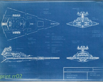Star Destroyer Blueprint | Etsy