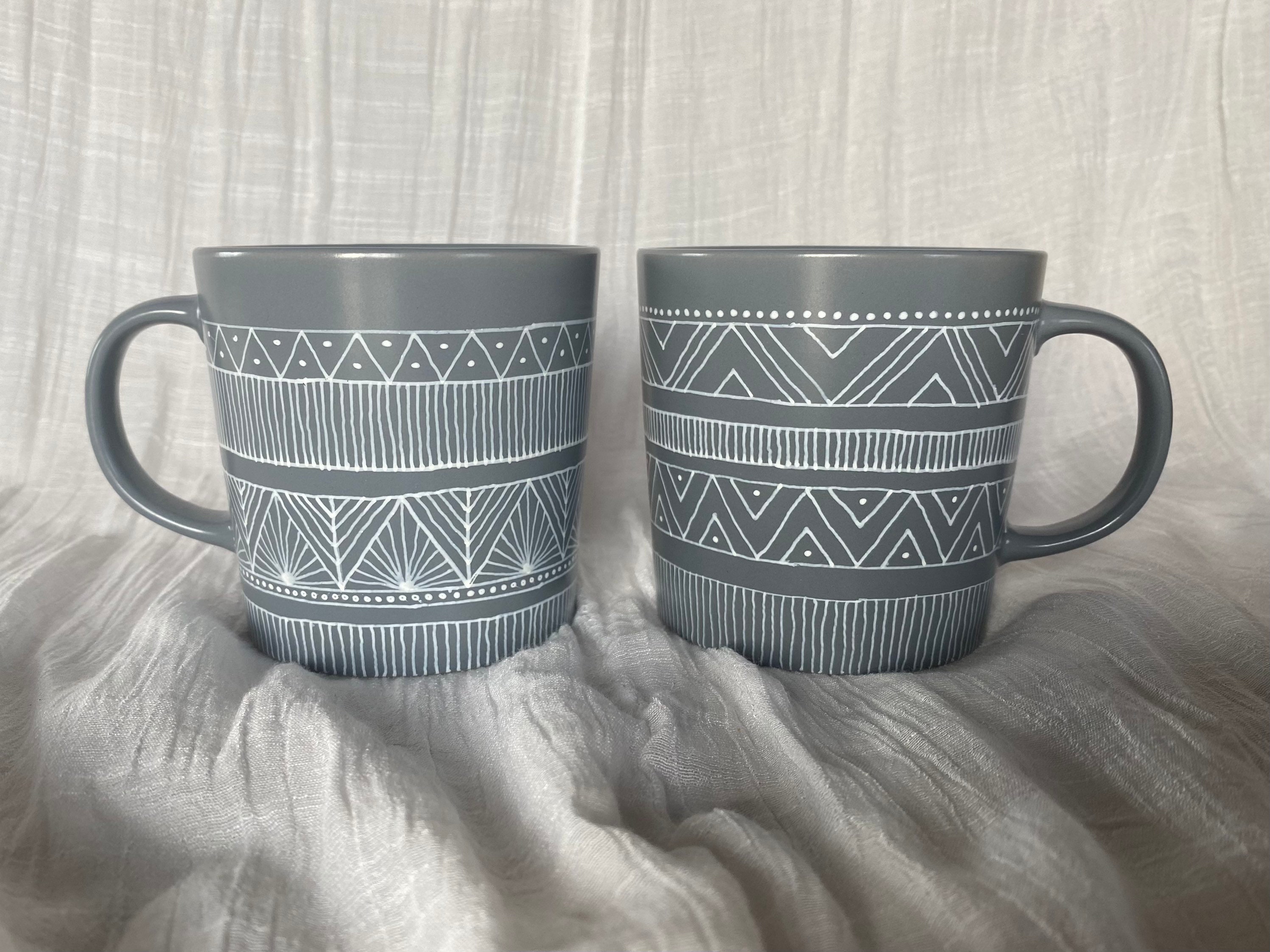 Hand Painted Ceramic Mugs Porcelain Coffee Tea Cup Unique Art Gift - Etsy