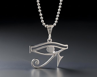Eye of Ra Egyptian Silver Necklace - Made in Egypt - Etsy