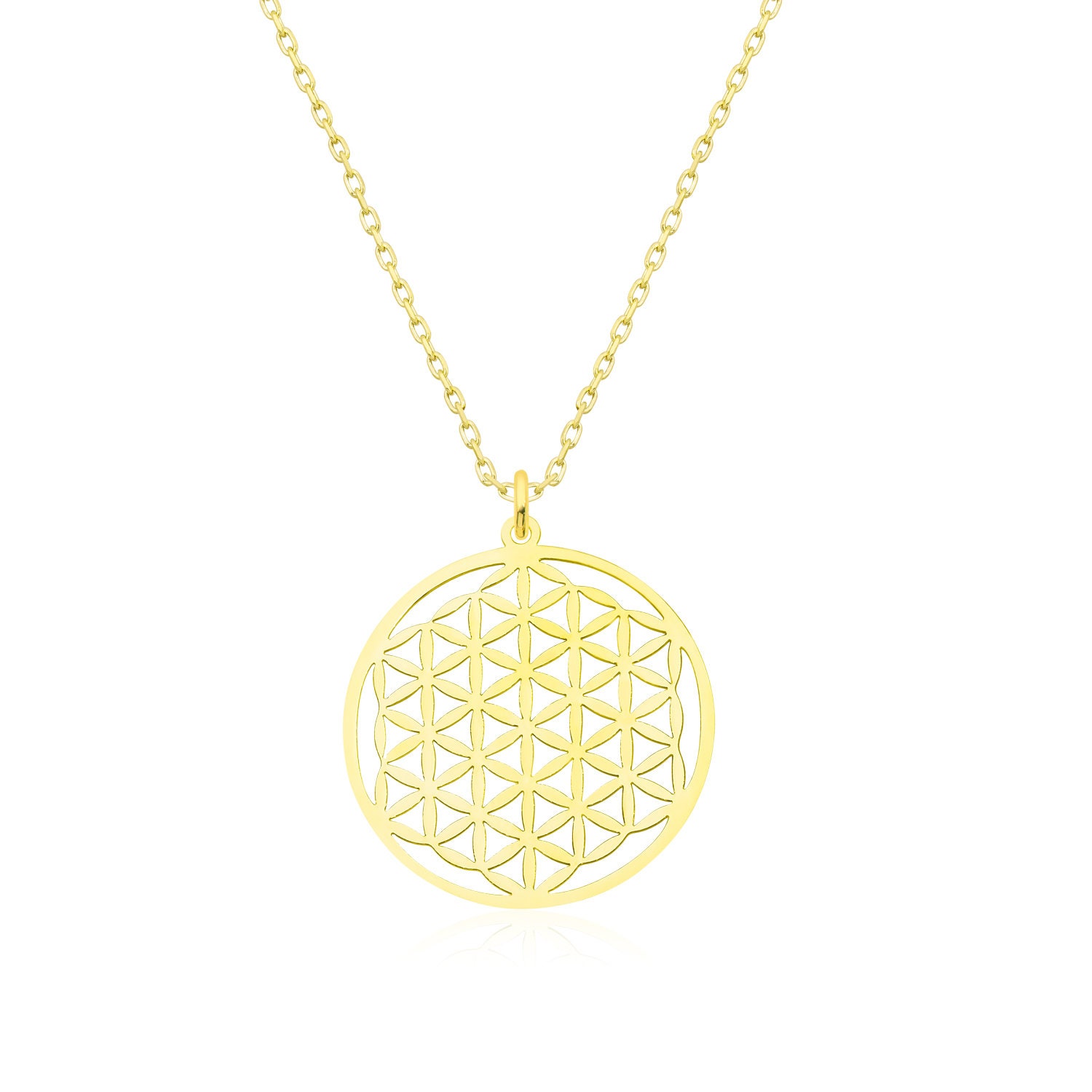 Flower of Life Necklace Flower of Life Pendant Seed of Life - Etsy