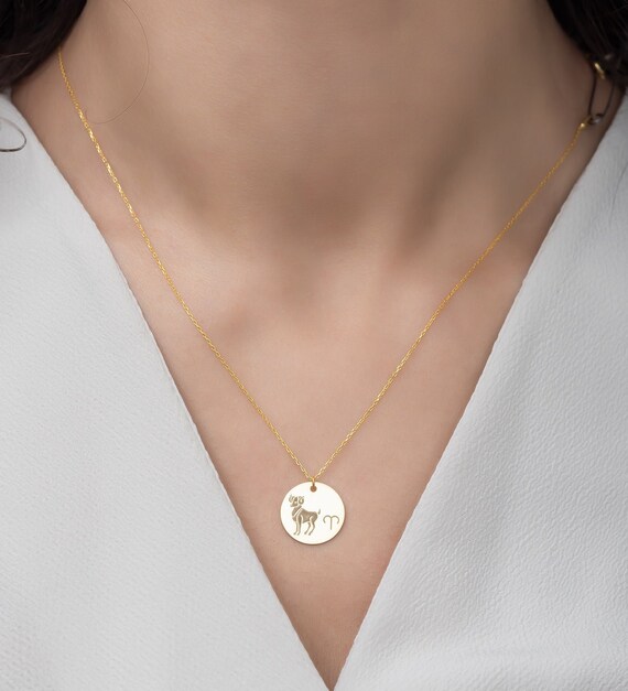 Etsy horoscope necklace store