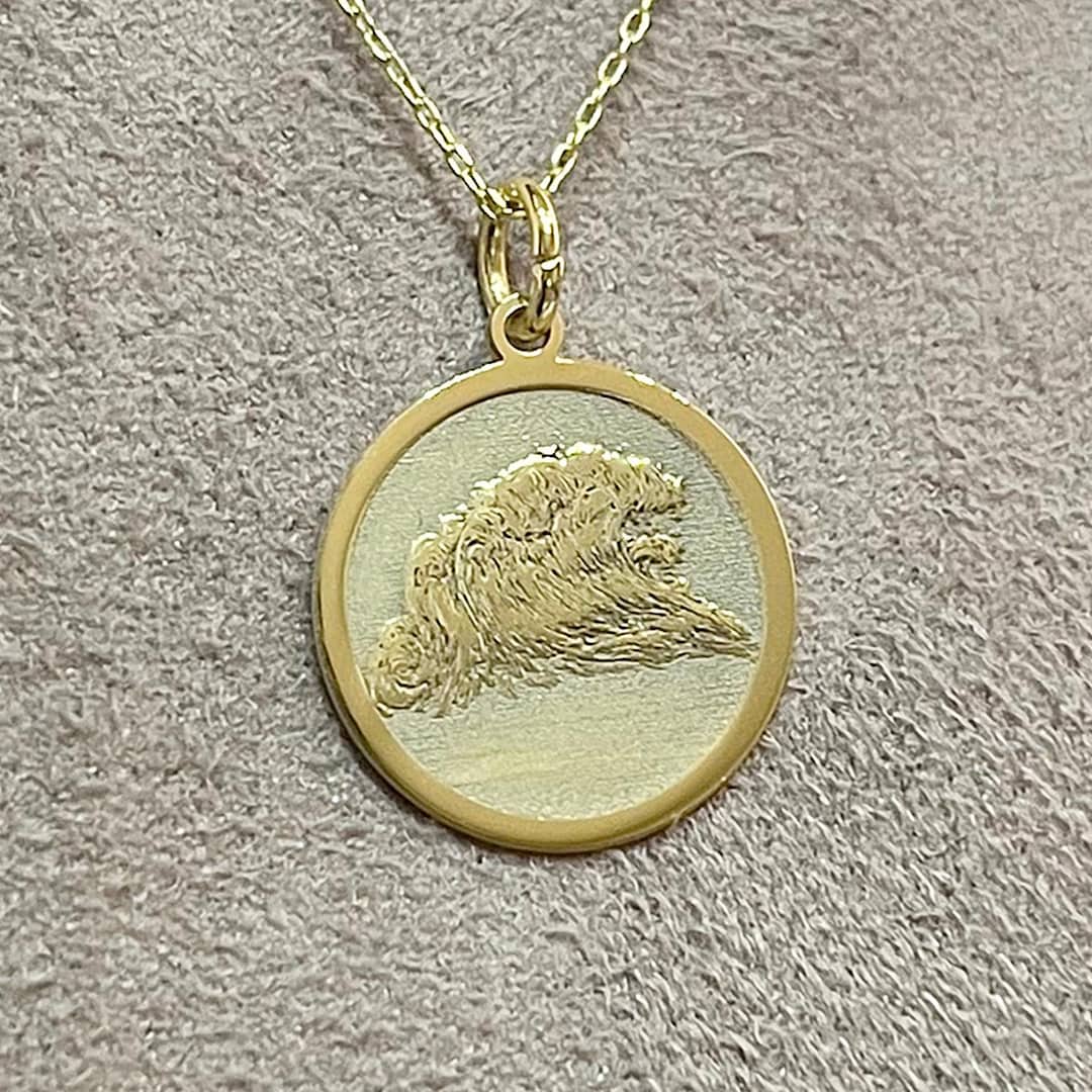 14k Solid Gold Ocean Wave Necklace, Personalized Sea Wave Pendant, Wave ...