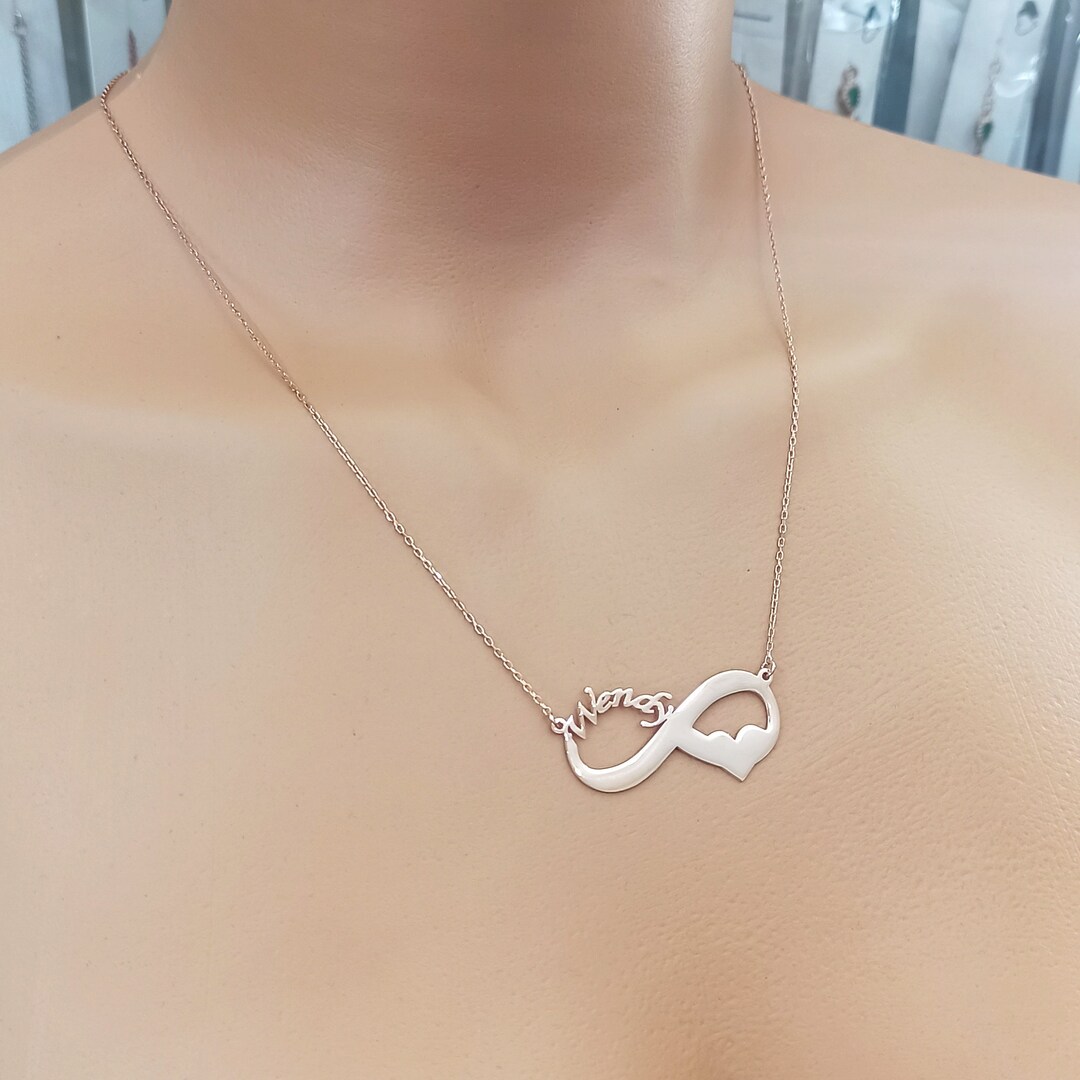 Infinity Name Necklace, Custom Infinity Name Necklace, Personalized ...