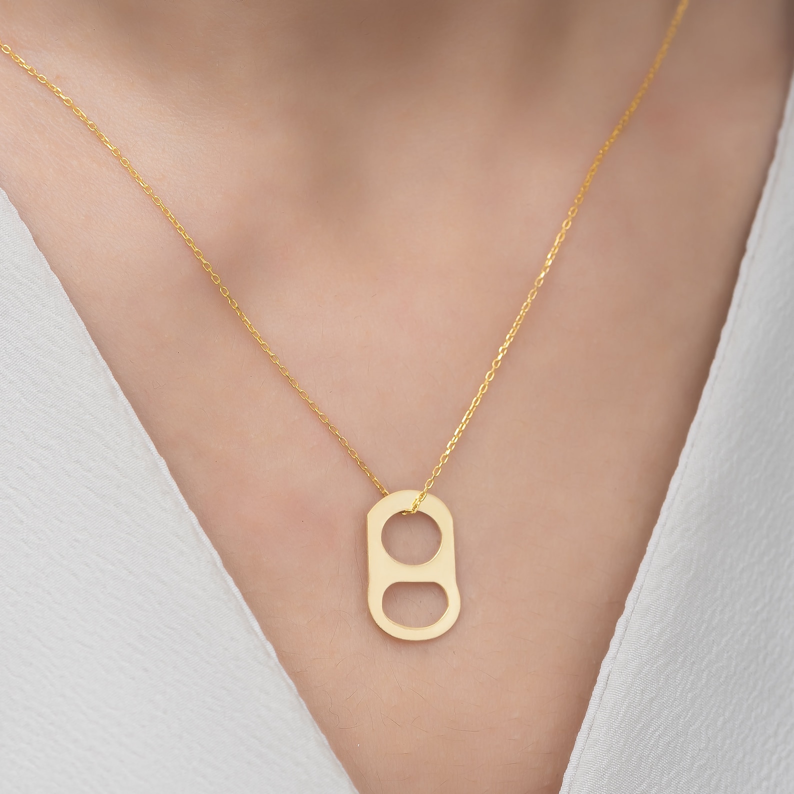 Sterling Silver Ring Pull Necklace: Soda Tab Pendant - Etsy