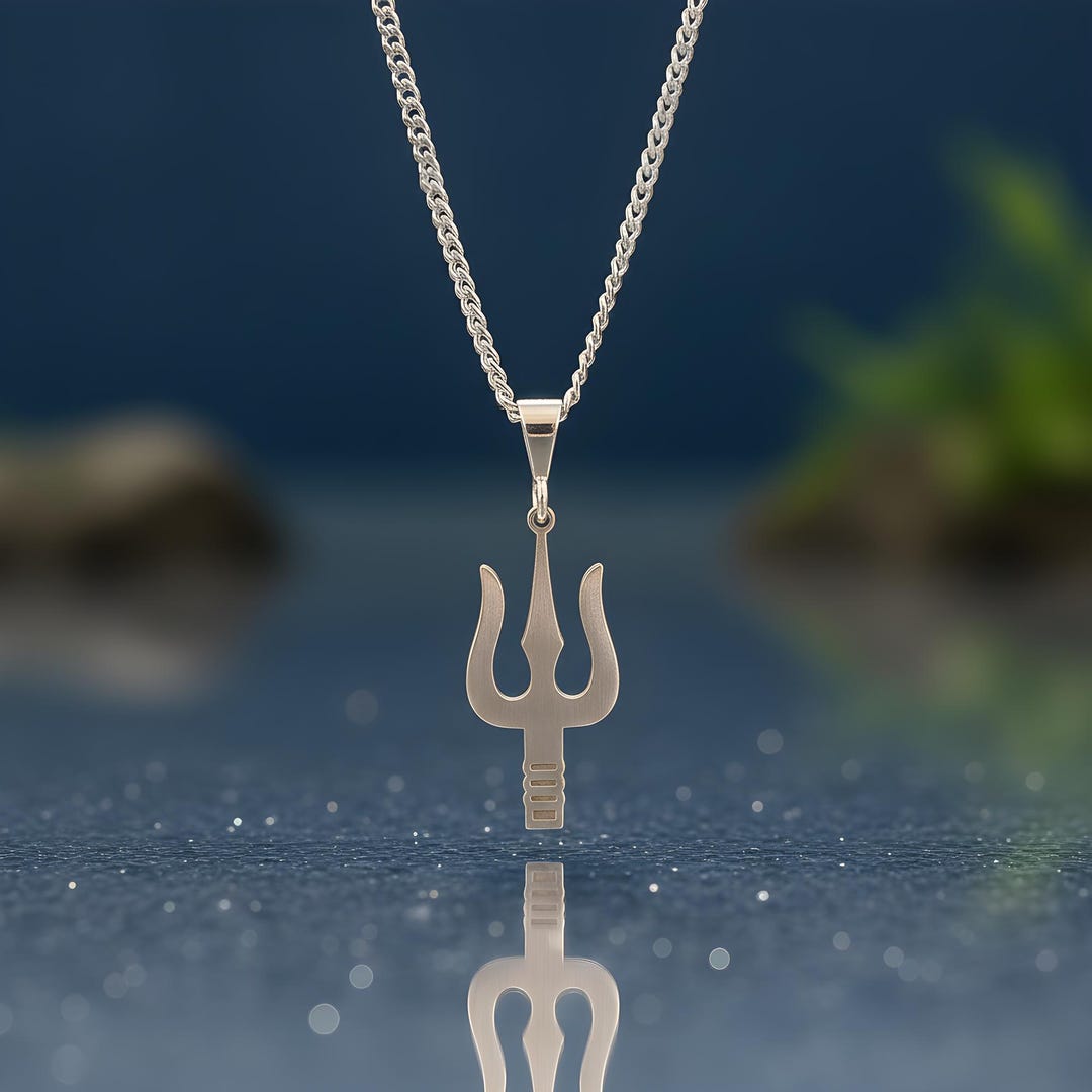 Sterling Silver Trishul Pendant | Hindu Symbol of Strength | Gifts for ...