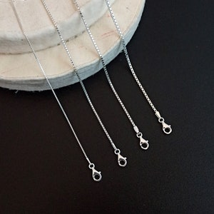 925 Sterling Silver Square Box Chain Bracelet - Men & Women - Etsy