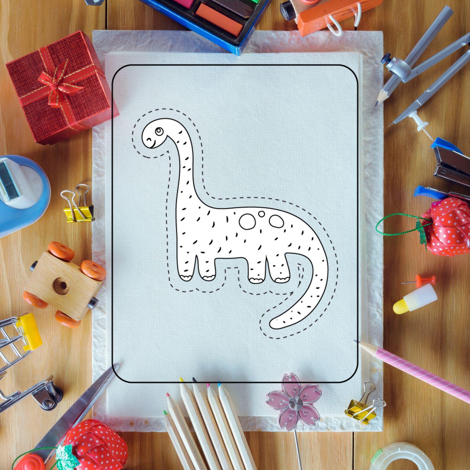 40 Dinosaur Scissor Skills Coloring Pages for Kids Creative Fun and ...