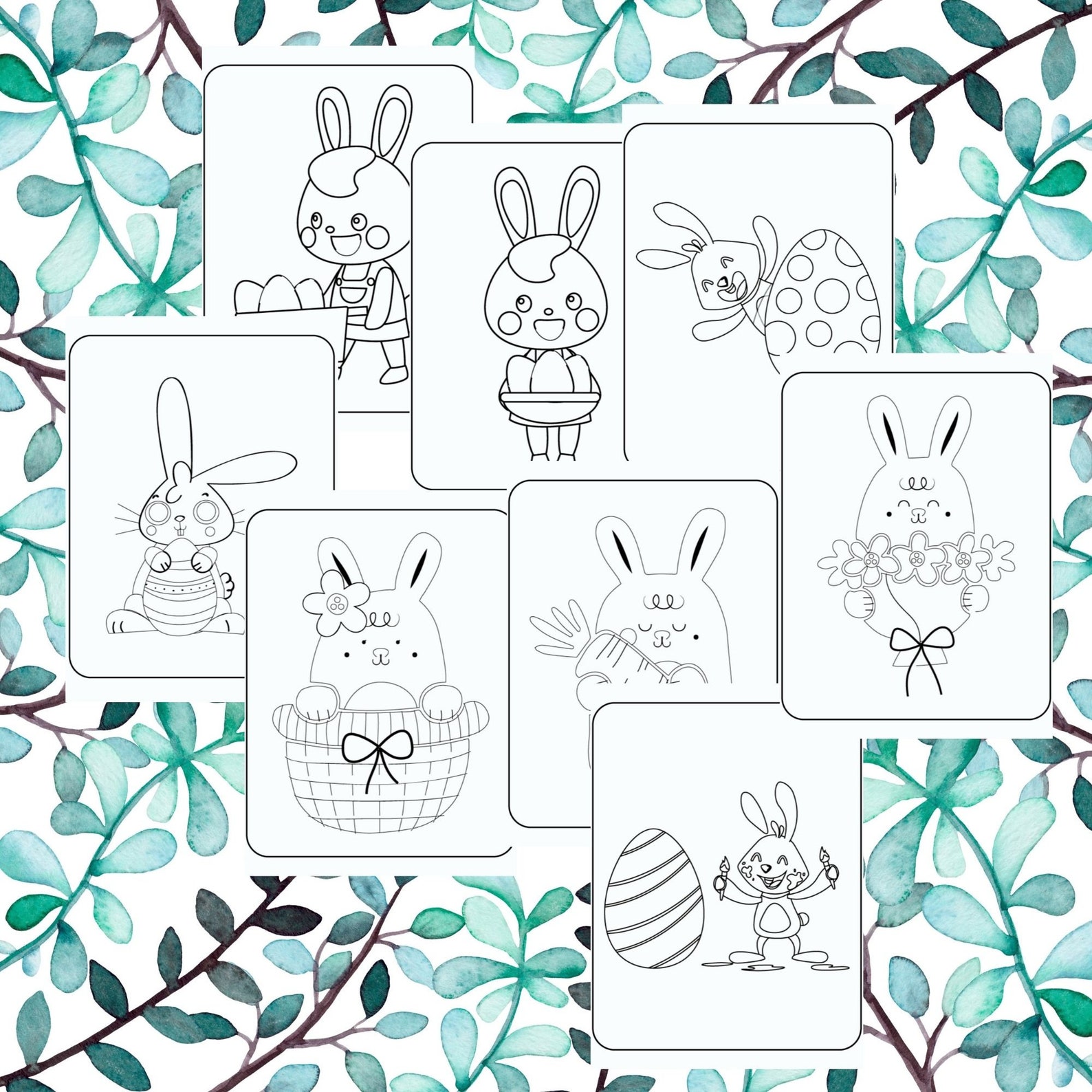 Easter Coloring Page Printable |easter Activities for Kids |easter ...