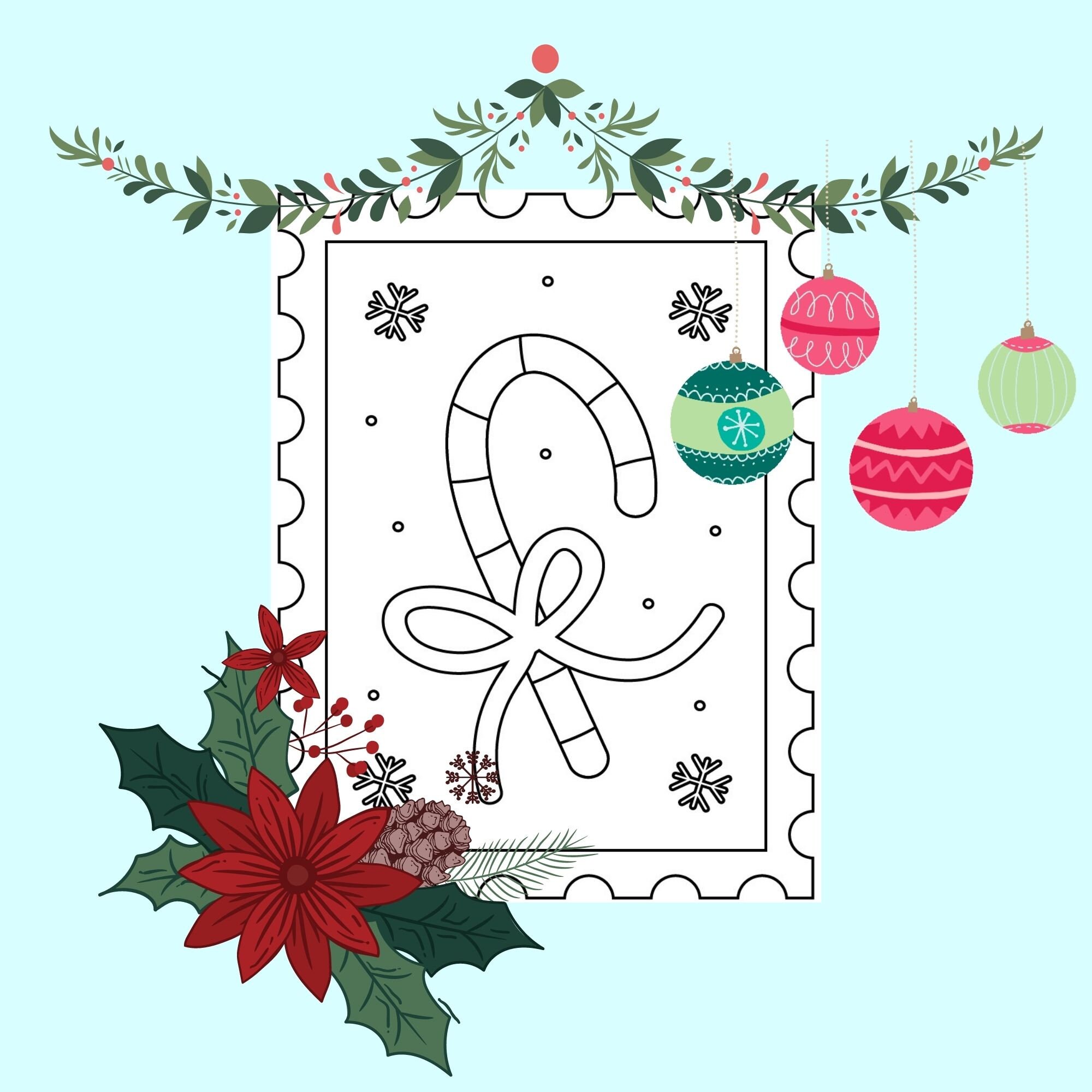 Christmas Coloring Pages Bundle: 20 Joyful Designs for Kids - Etsy