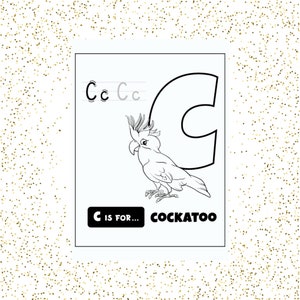 Animal Alphabet Art for Kids - 26 Coloring Sheets and Learning Fun ...