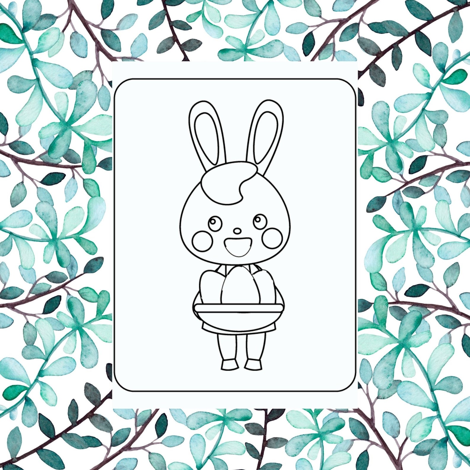 Easter Coloring Page Printable |easter Activities for Kids |easter ...