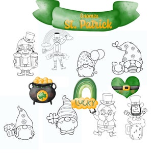 Printable St. Patrick's Day Gnome Coloring Pages St Patricks Day ...
