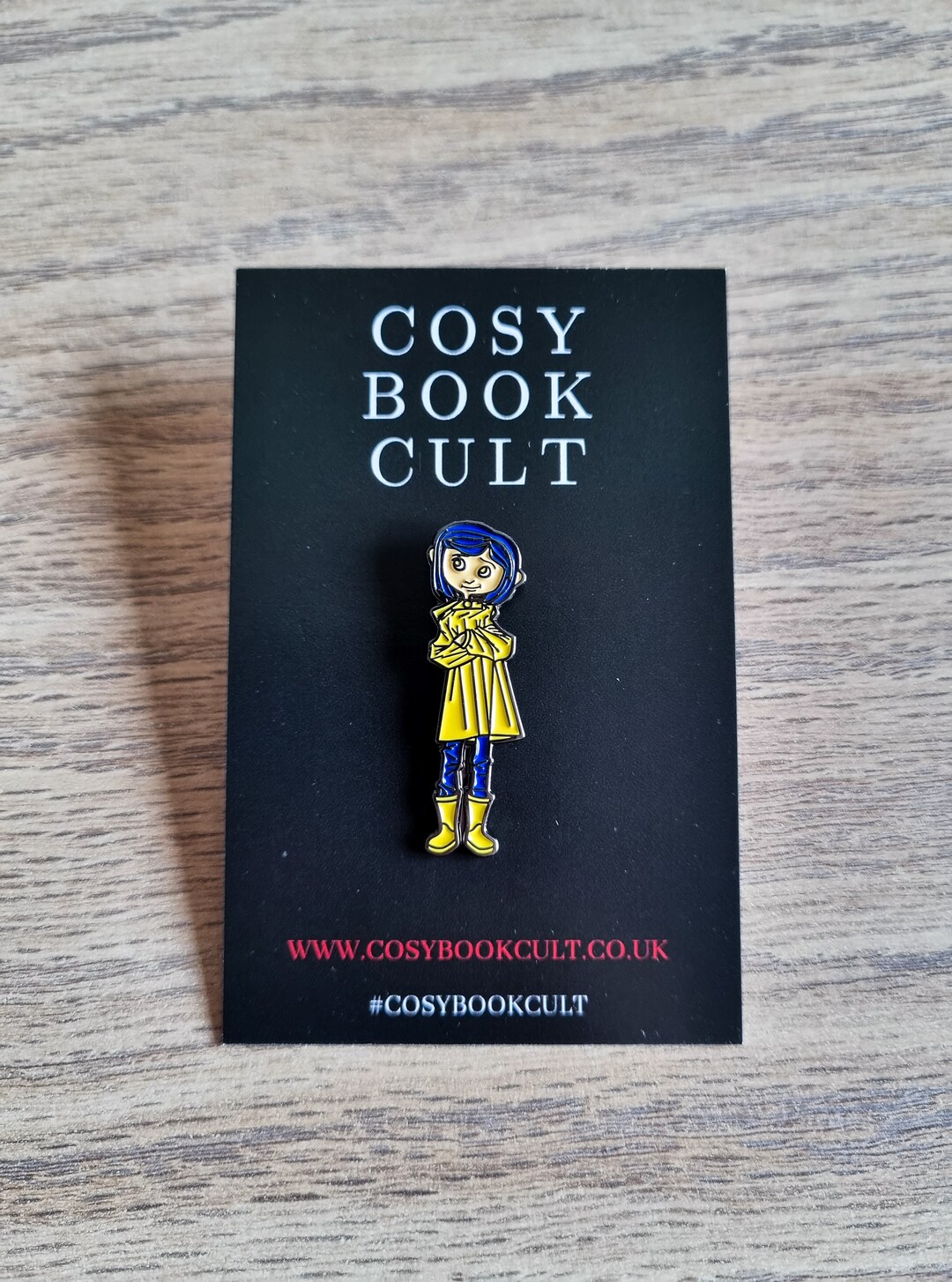 Cosy Book Cult Coraline Neil Gaiman Enamel Pin Badge Gothic - Etsy