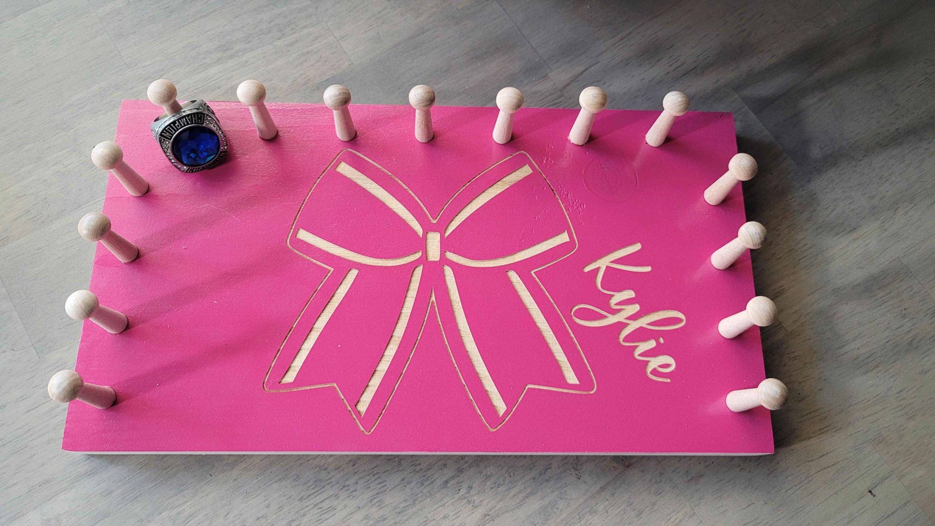 Cheerleading Ring Holder Display, Personalized Competition Ring Rack ...