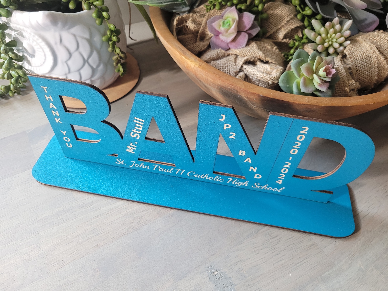 Personalized Band Director Wood Plaque, End of Year Gift - Etsy
