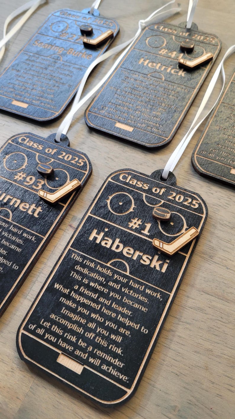 HOCKEY Senior Night Gift + Banquet Bouquet Tag + Homecoming Event ...