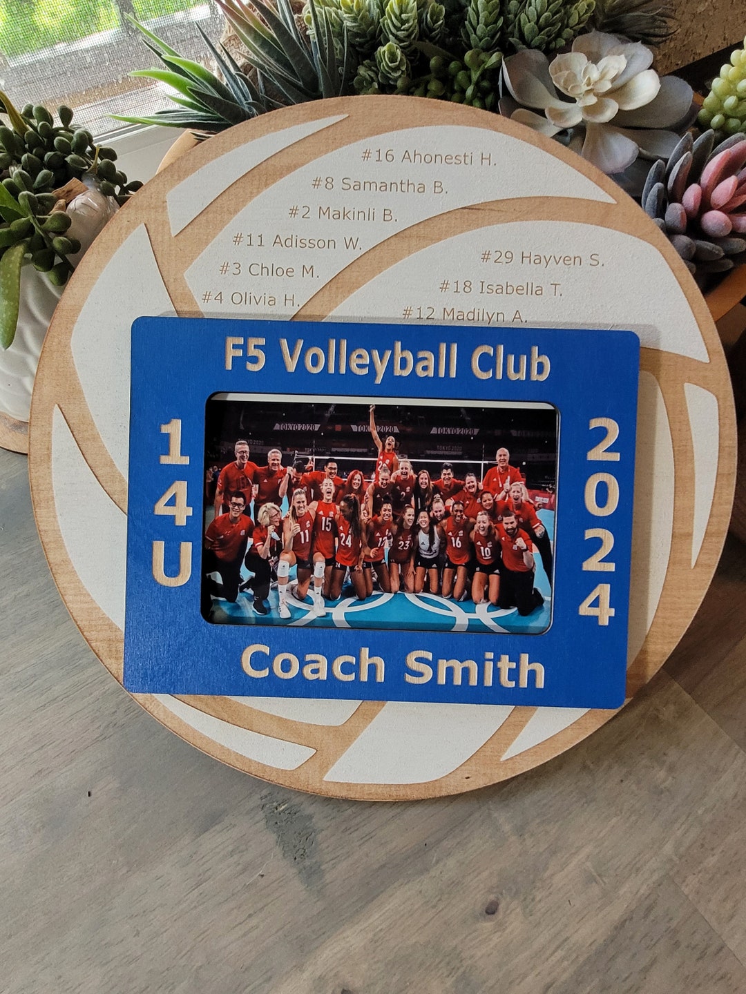 VOLLEYBALL COACH FRAME and Plaque End of the Season Gift Volleyball ...
