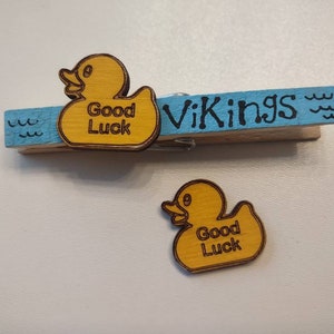 CHEERLEADING COMPETITION PIN Decorations Good Luck Duck Pin Me Cheer ...