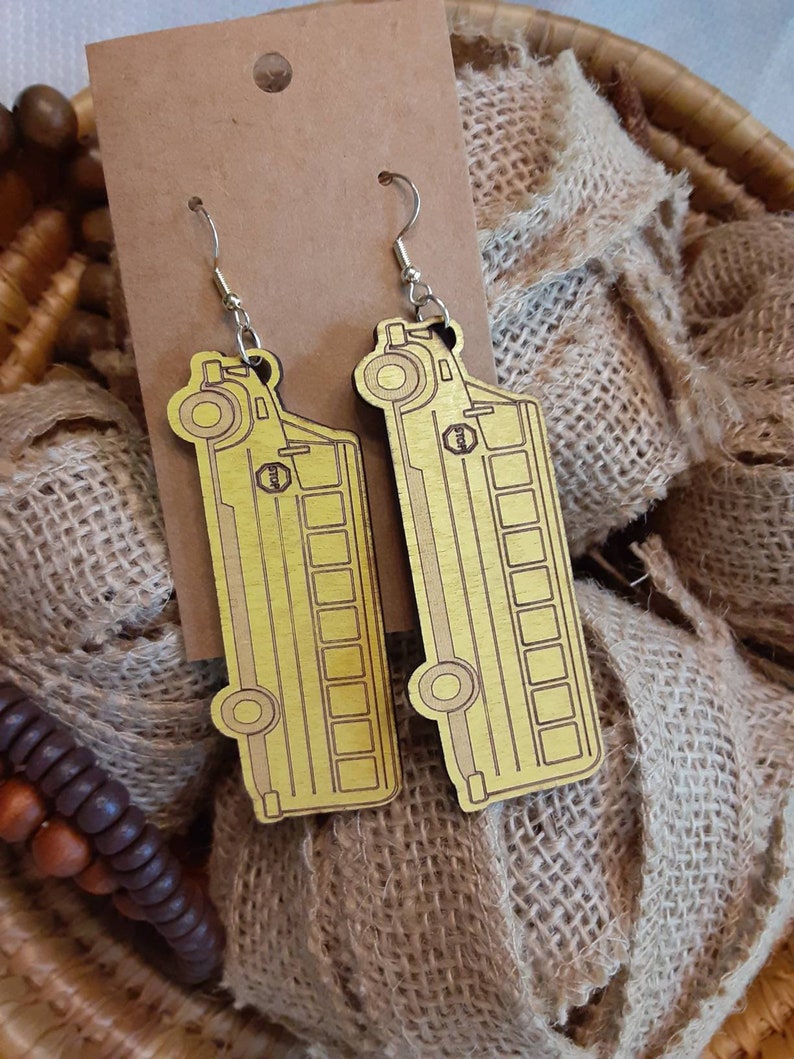 PERSONALIZED SCHOOL BUS Earrings Teacher Earrings Teacher - Etsy