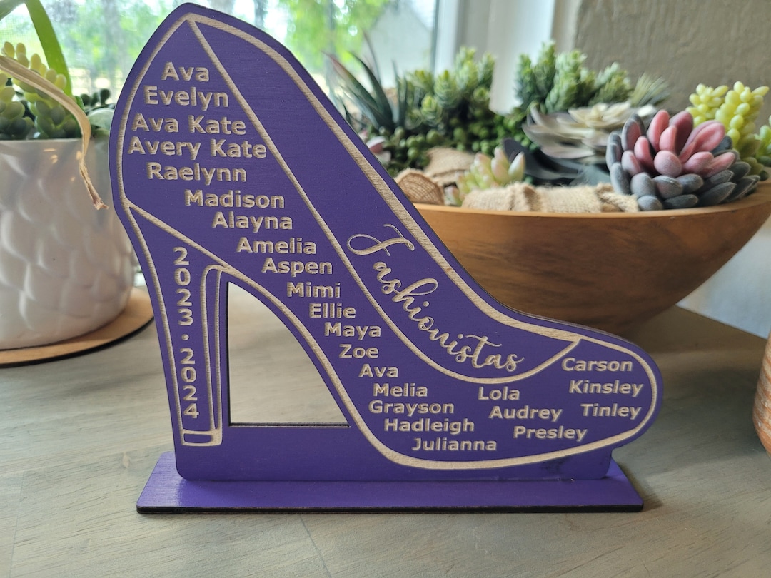 Custom Cheer Team Plaque, High Heel Shoe Design Nationals - Etsy